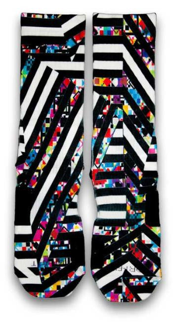 Kaleido Xffects Nike Custom Elite Socks | CustomizeEliteSocks.com™