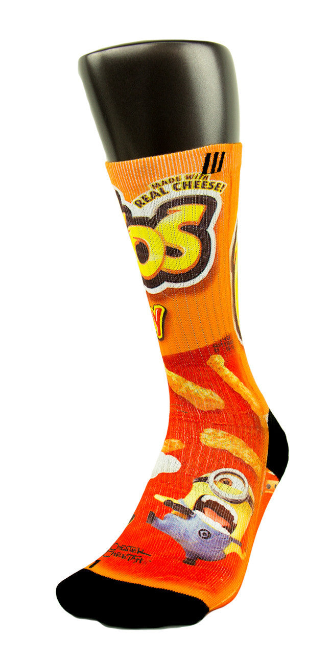 Despicable Cheetos CES Custom Socks | CustomizeEliteSocks.com™