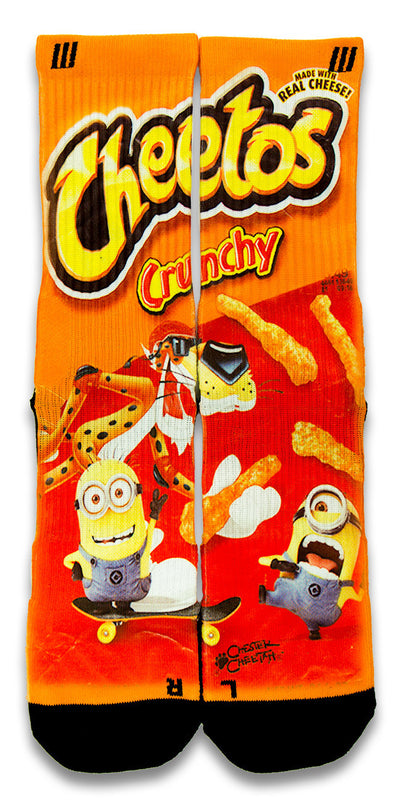 Despicable Cheetos CES Custom Socks | CustomizeEliteSocks.com™