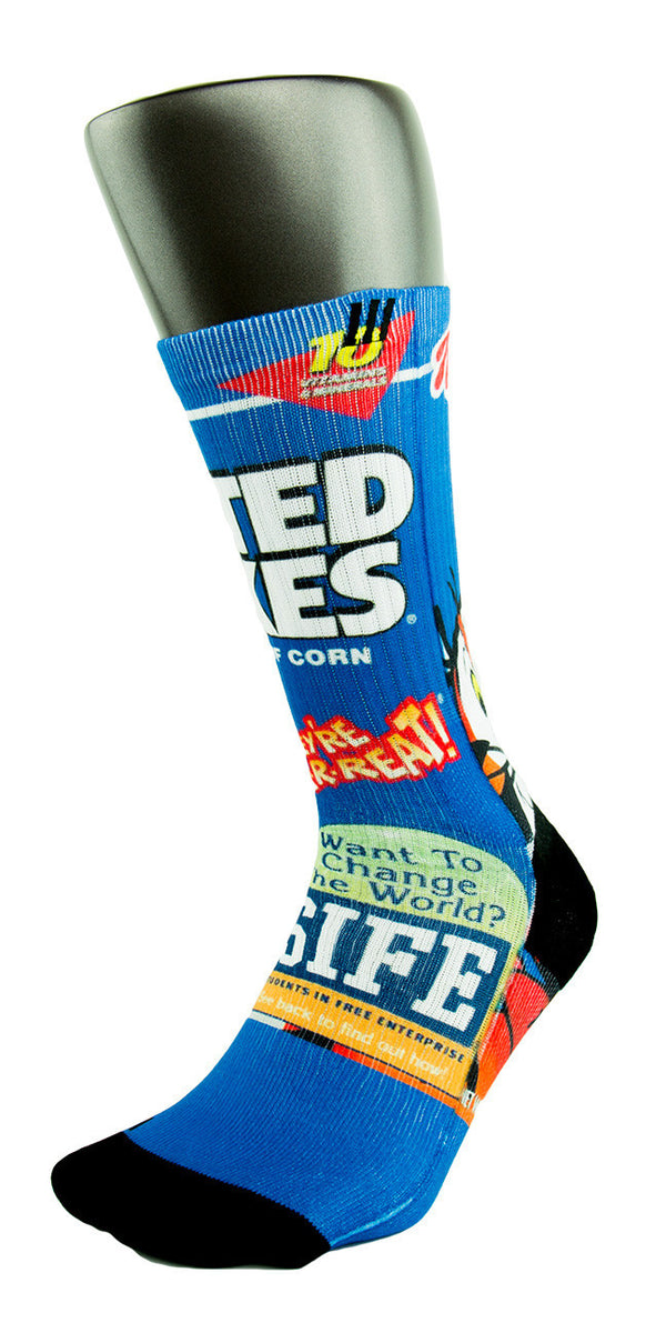 Frosted Flakes CES Custom Socks | CustomizeEliteSocks.com™