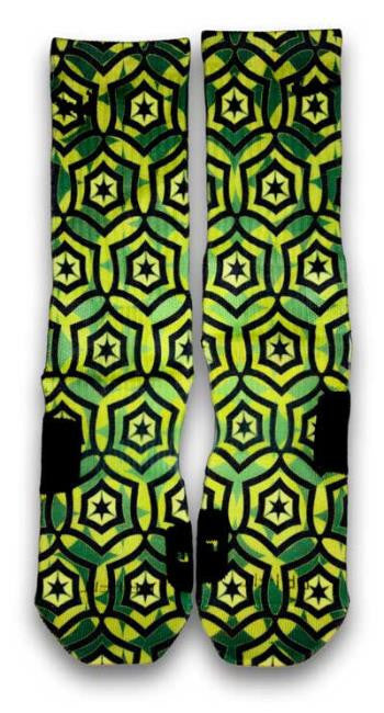 Jade Cascade Nike Custom Elite Socks | CustomizeEliteSocks.com™