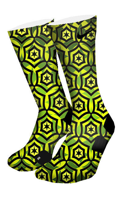 Jade Cascade Nike Custom Elite Socks | CustomizeEliteSocks.com™