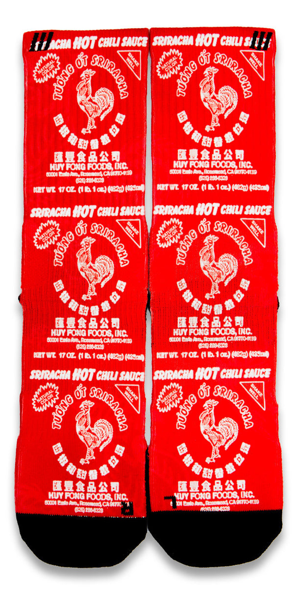 Sriracha CES Custom Socks | CustomizeEliteSocks.com™